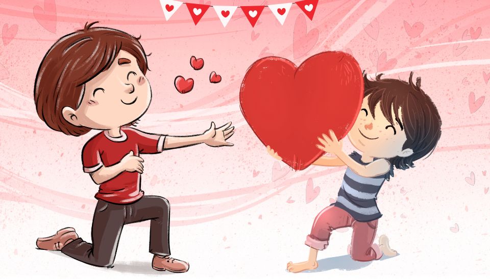 Cuento infantil para San Valentín: Cupidos por un día