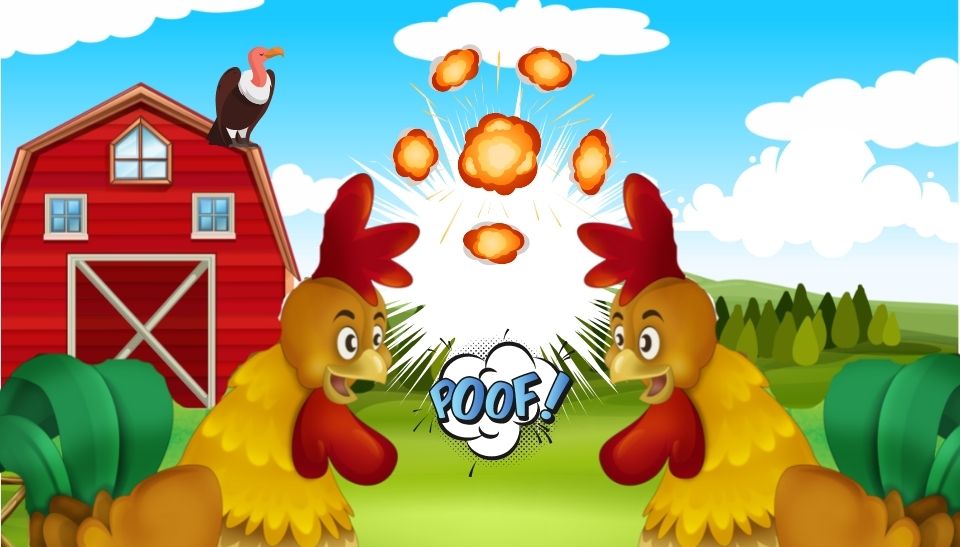 FÁBULA CORTA: Los dos gallos | Bosque de Fantasías