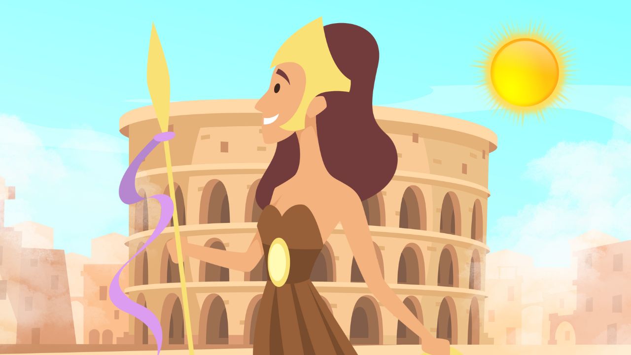 La diosa Minerva : Características, historia y mitología para niños